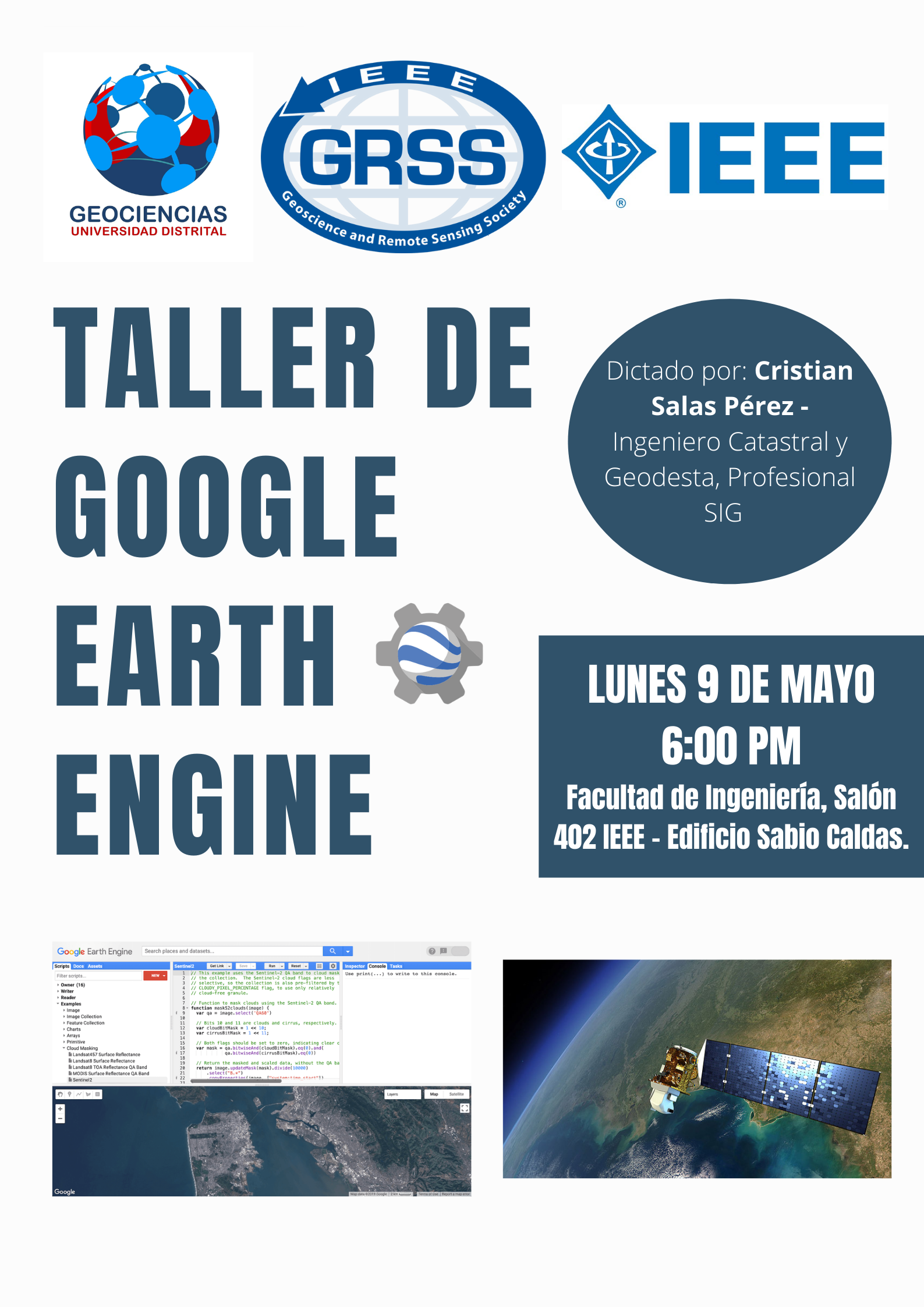 Ing_catastral25: Invitación Taller de Google Earth Engine - GRSS - IEEE ...